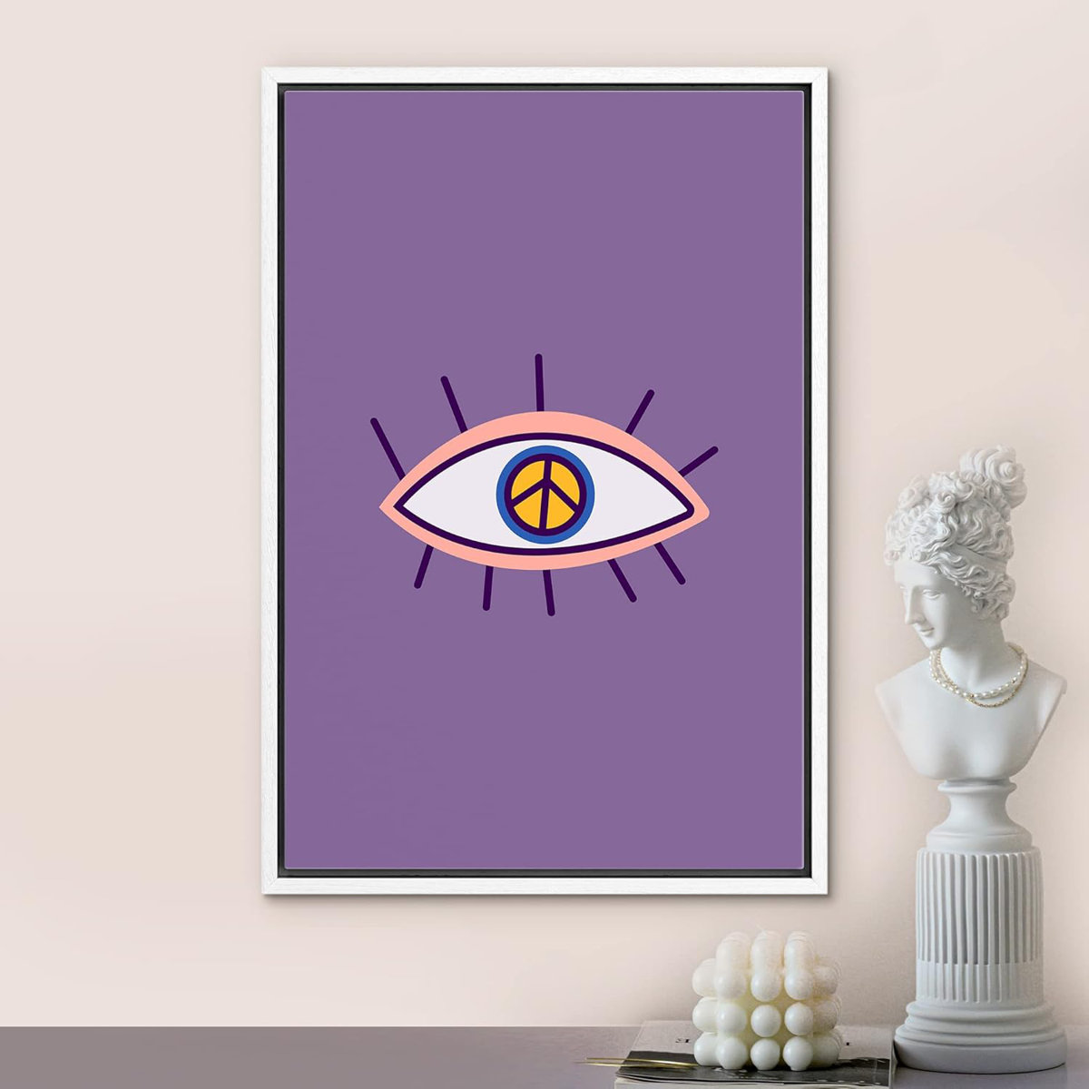 IDEA4WALL Bright Preppy Animals Peace Symbol Illuminati Pastel Eye Kids ...