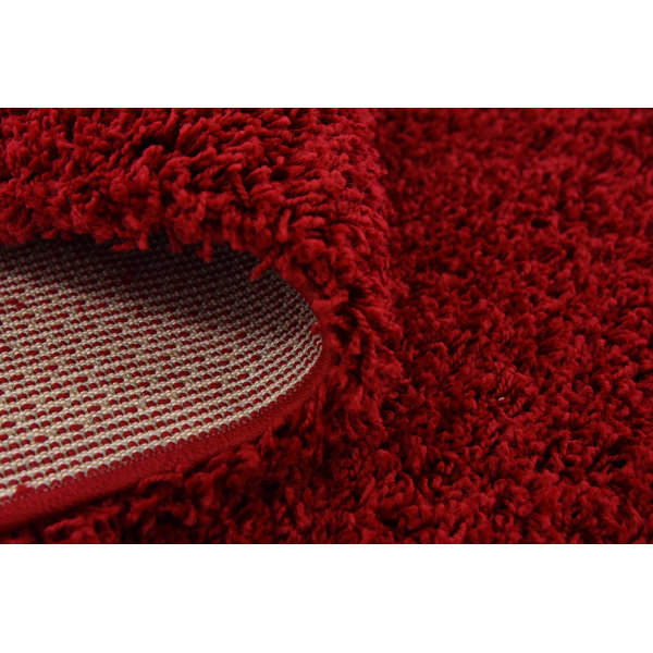 Ebern Designs Angeline Performance Cherry Red Rug & Reviews | Wayfair
