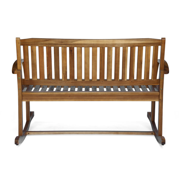 August Grove® Candleick Acacia Outdoor Rocking Chair & Reviews | Wayfair
