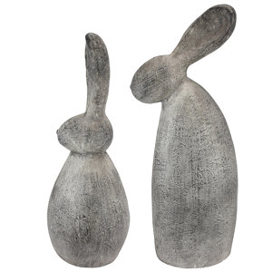 Design Toscano Big Burly Bunny Rabbit 2 Piece Statue Set & Reviews ...