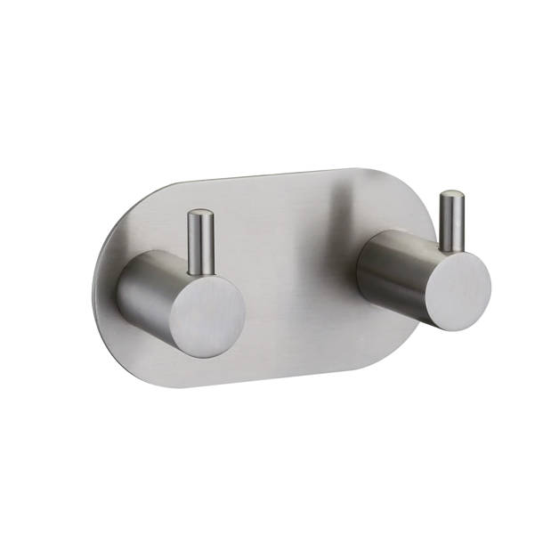 Daweier Adhesive Double Wall Mounted Robe Hook | Wayfair