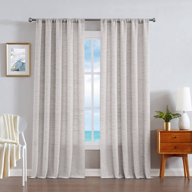 Nautica Light Filtering Rod Pocket Window Curtains Pair & Reviews | Wayfair