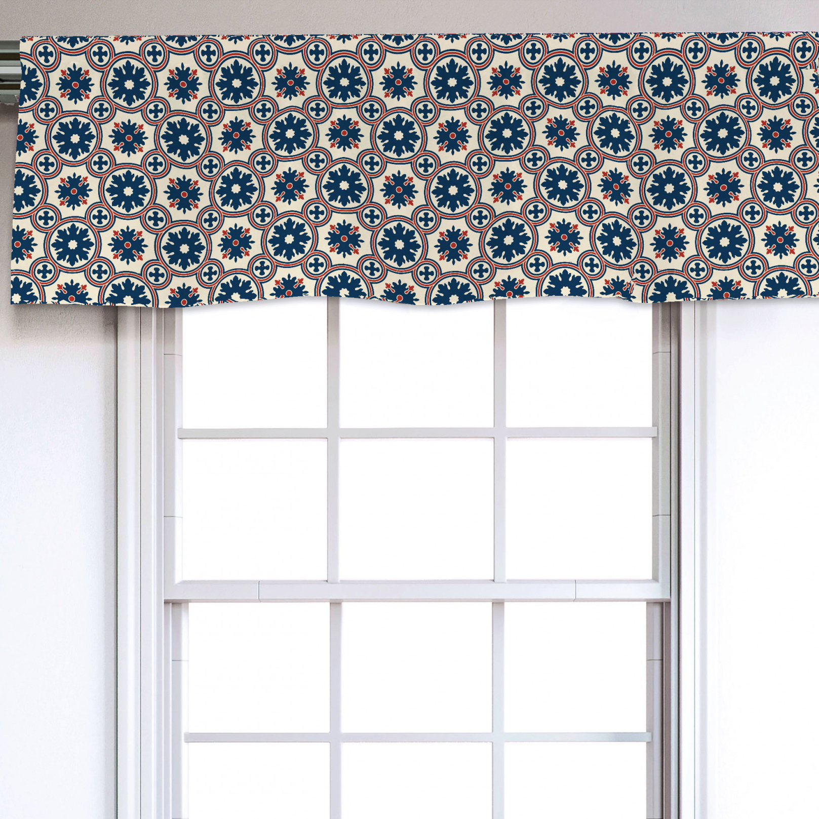 East Urban Home Floral 54" Window Valance | Wayfair