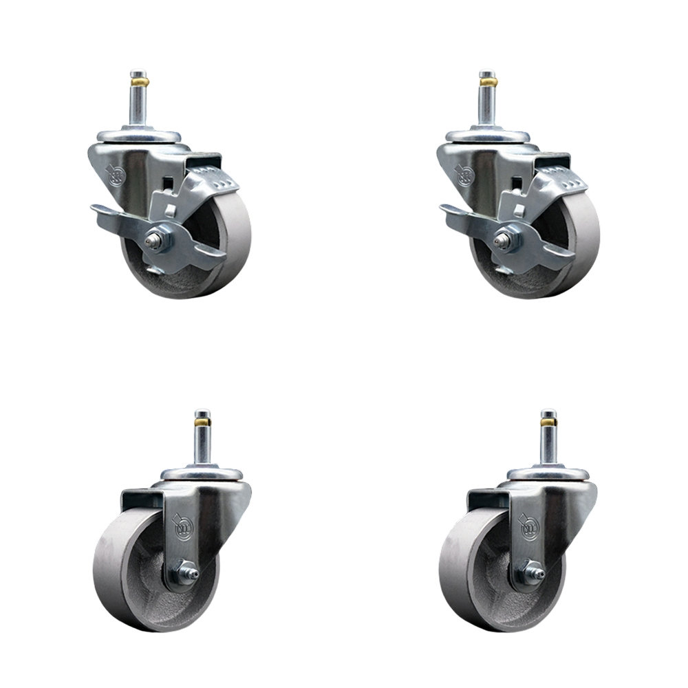Service Caster Swivel Grip Ring Caster Set | Wayfair
