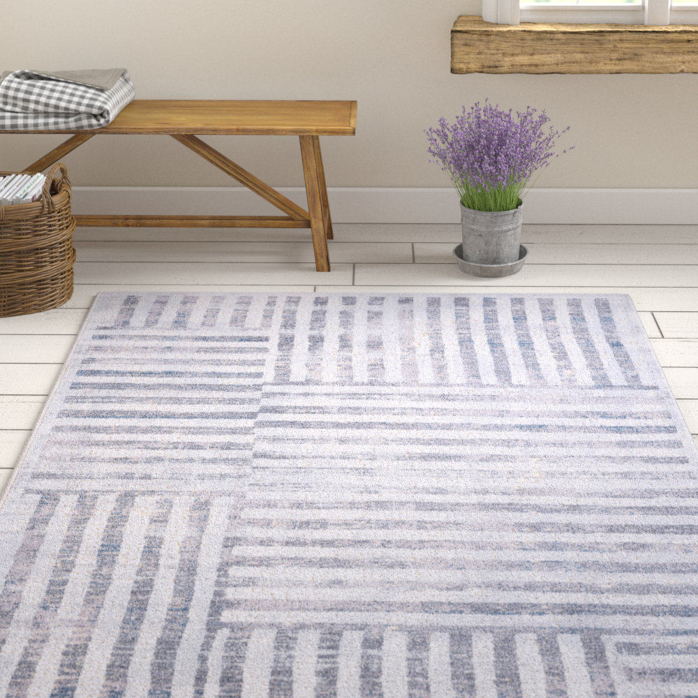 Gracie Oaks Barrowman Cream/Gray Area Rug | Wayfair