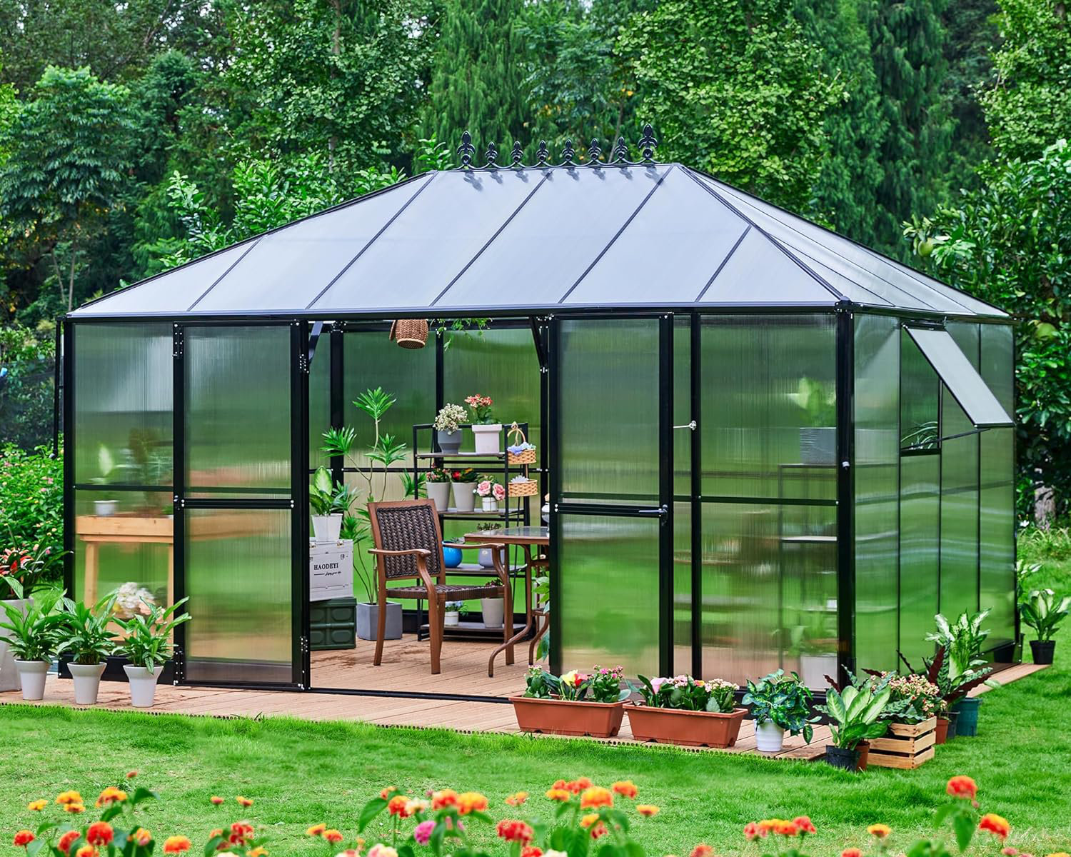AMERLIFE Grower’s Haven 9.5' W x 14' D Lean-to Greenhouse & Reviews ...