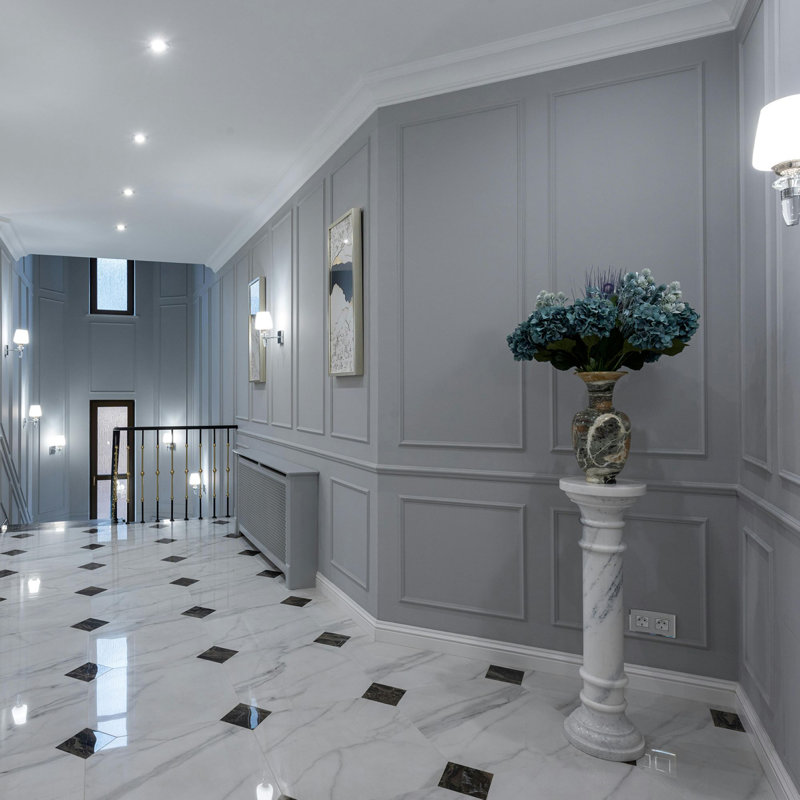 Art3d 96''x1.34'' Wall Molding Trim,Glue Up Wainscoting &Accent Wall ...