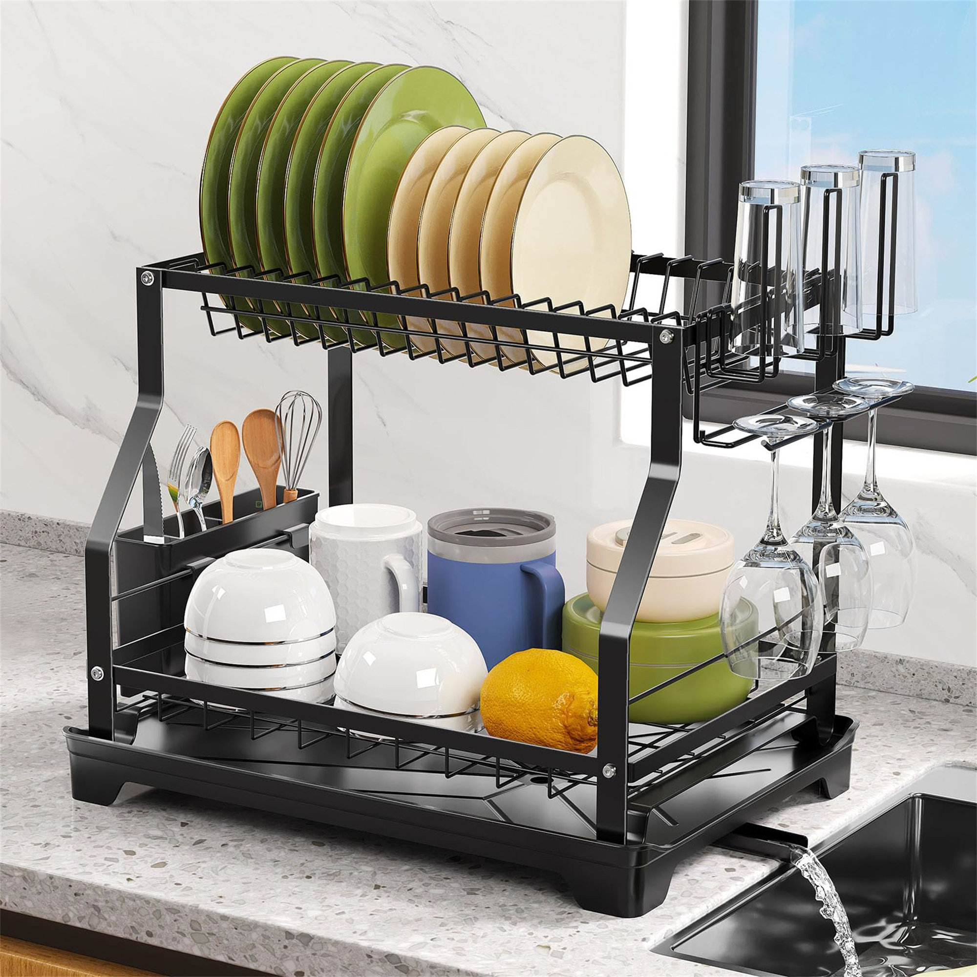 YITAHOME Adjustable Stainless Steel Dish Rack | Wayfair