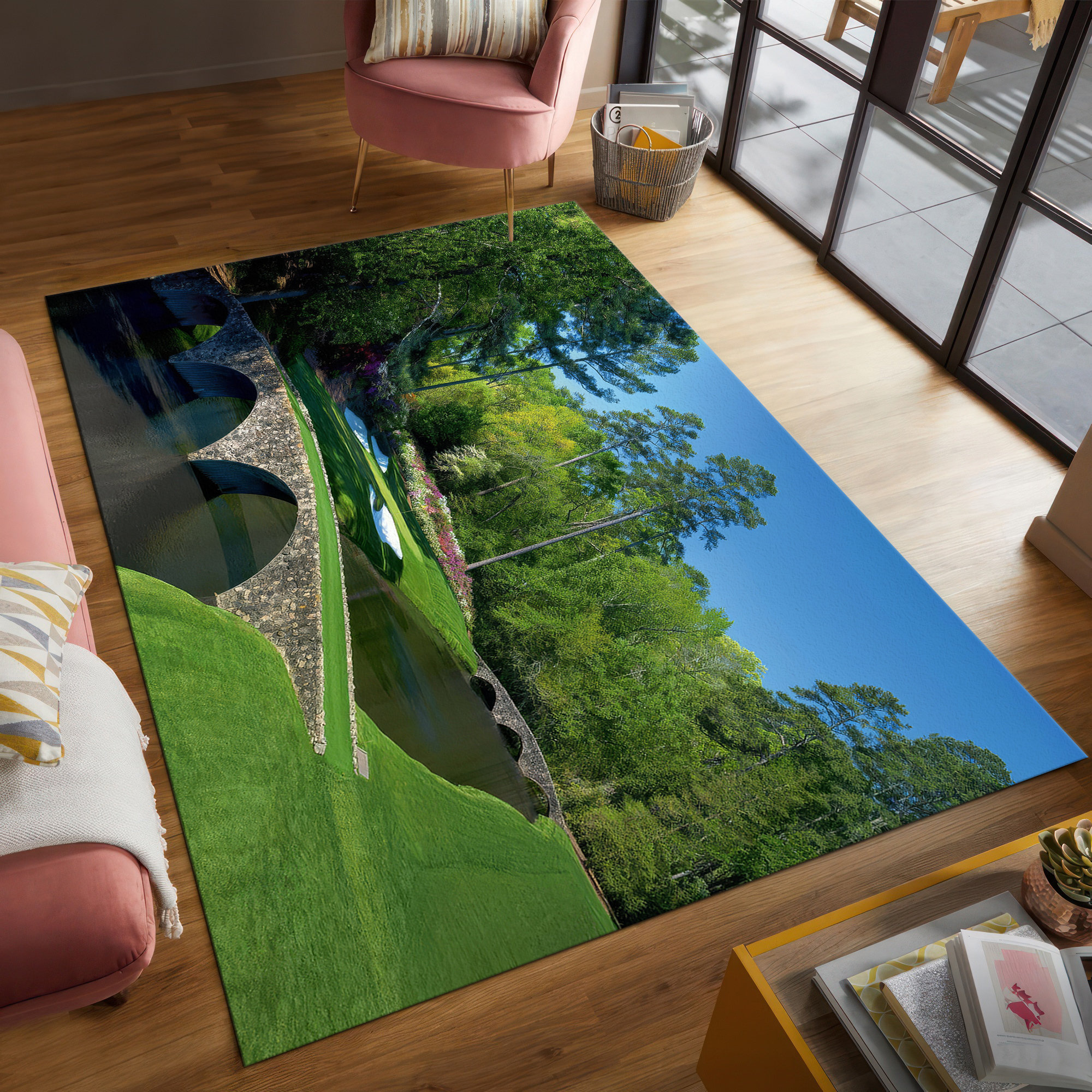 Latitude Run® Stunning Floral Design Soft Pile Printed Rug Perfect for ...