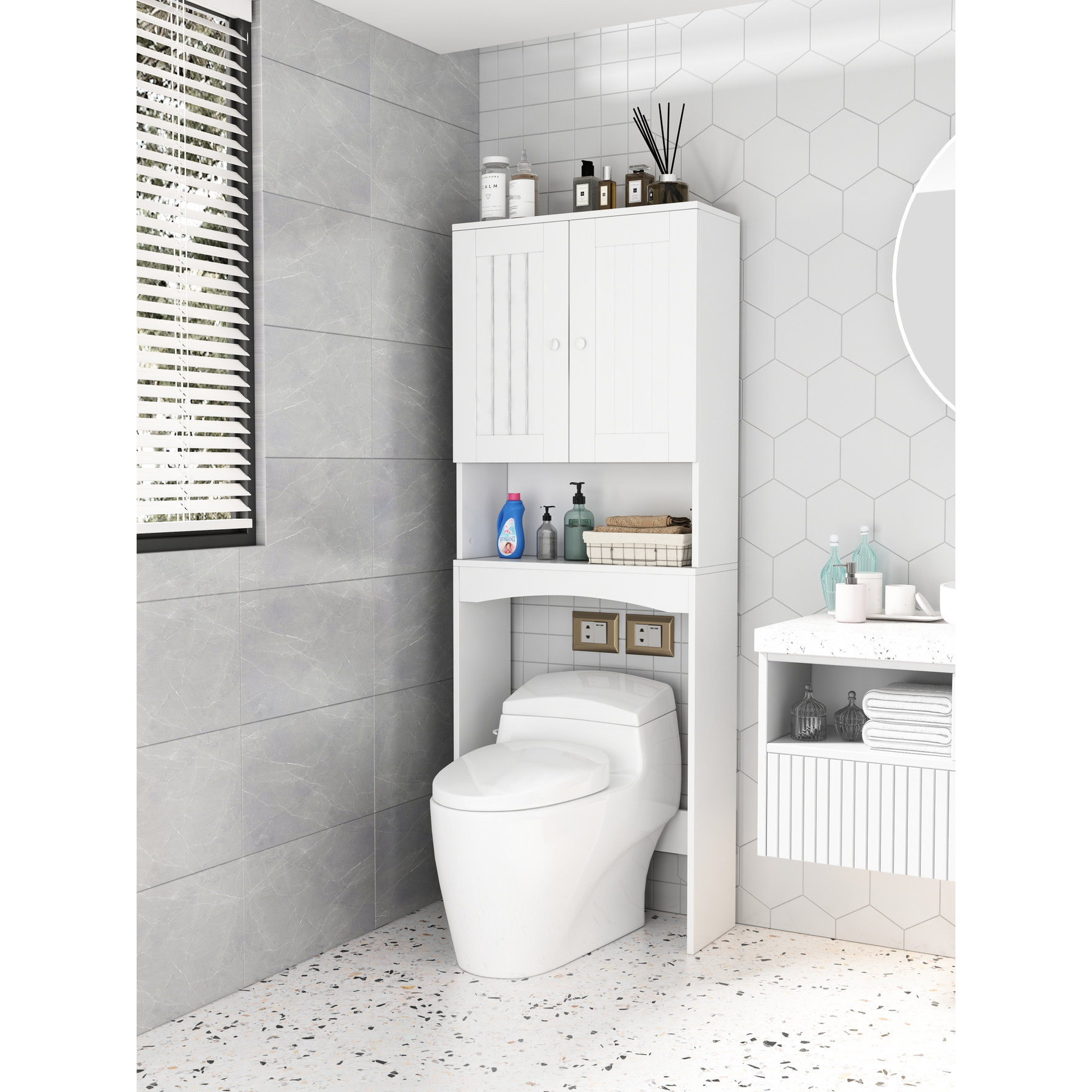 Dovecove Over- Bathroom Cabinet - Stable, Functional Storage Over ...