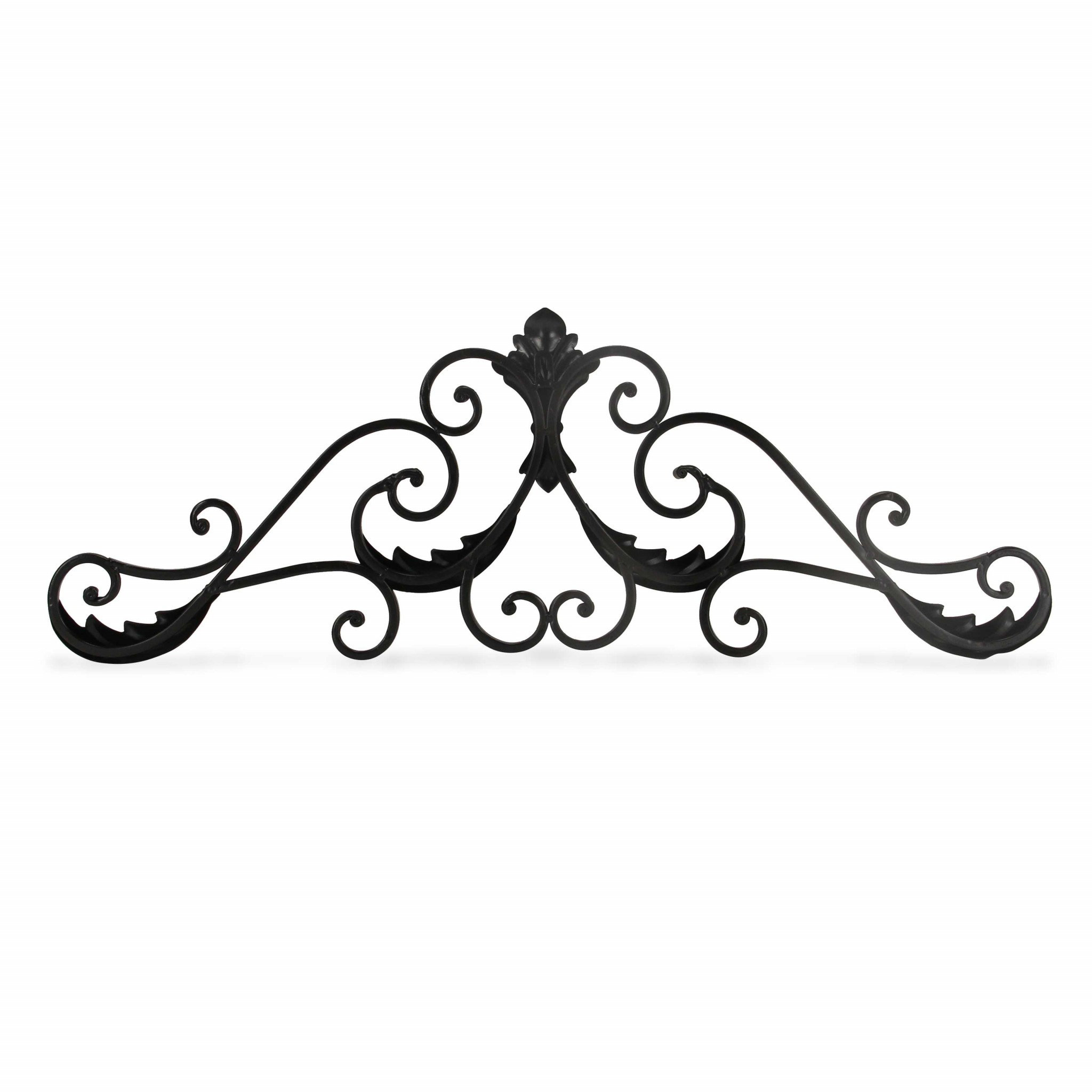 Astoria Grand 32" Rustic Brown Metal Scroll Wall Decor | Wayfair