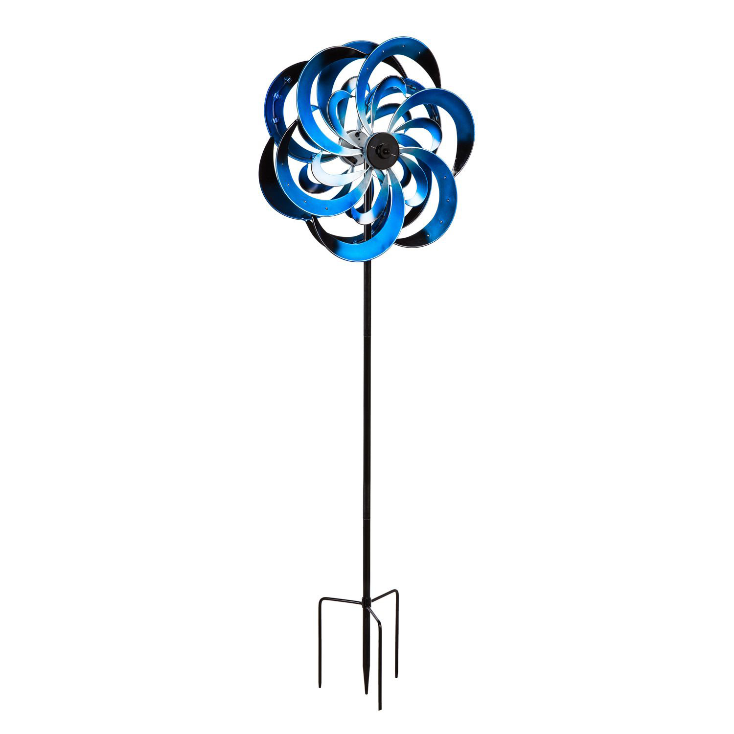 Arlmont & Co. Doryan Blue Waves Rotator | Wayfair