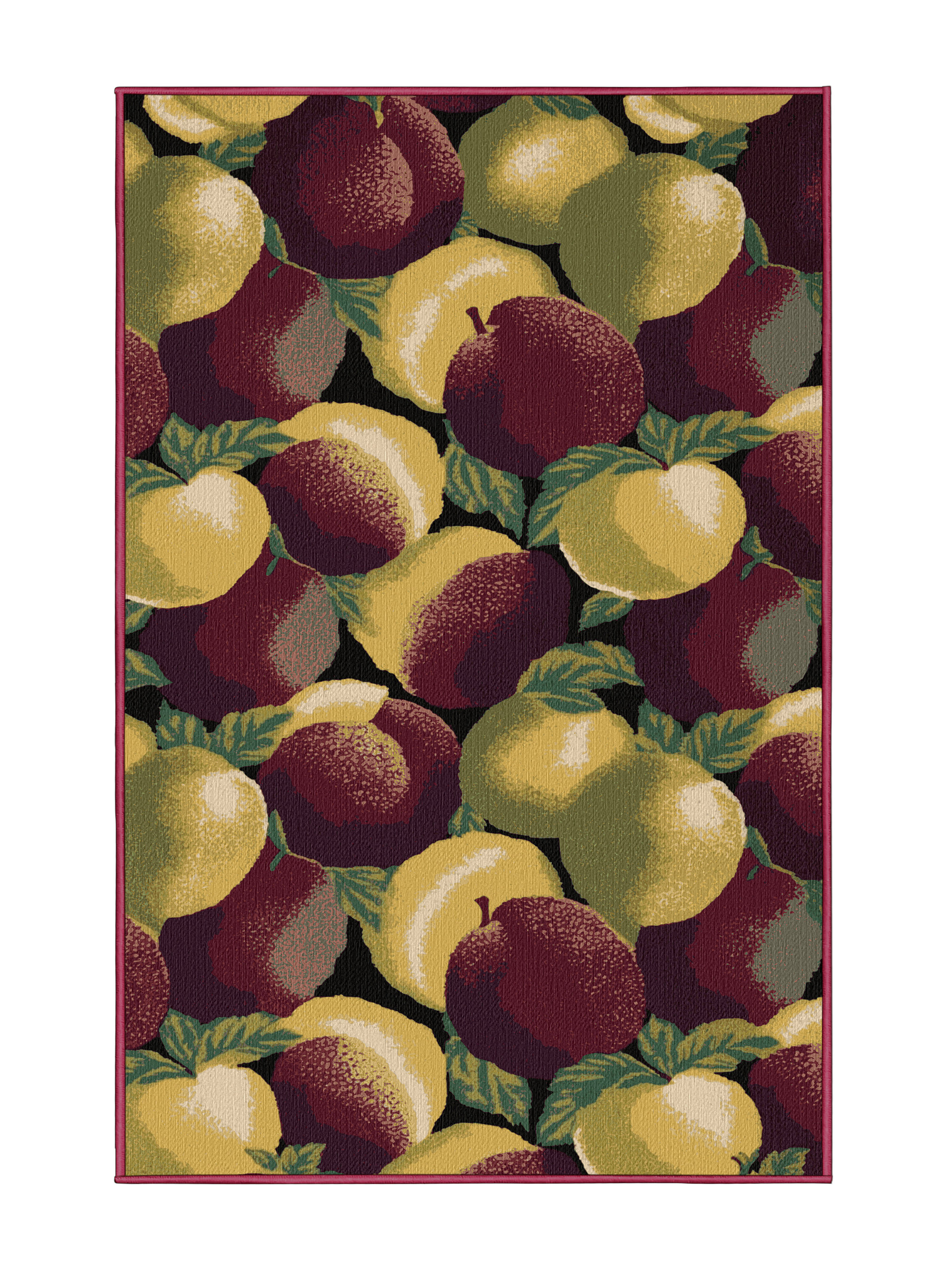 One Allium Way® Washable Pluot Fruits Area Rug | Wayfair