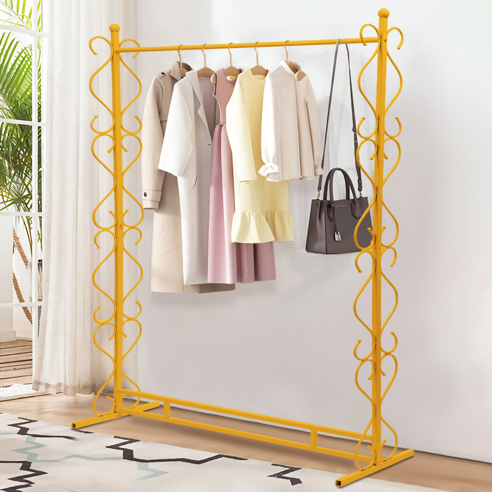 Rosdorf Park Bridley 59.05x17.71x80.7inch Gold Iron Wedding Dress ...