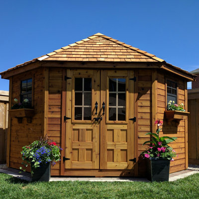 triangular shaped sheds