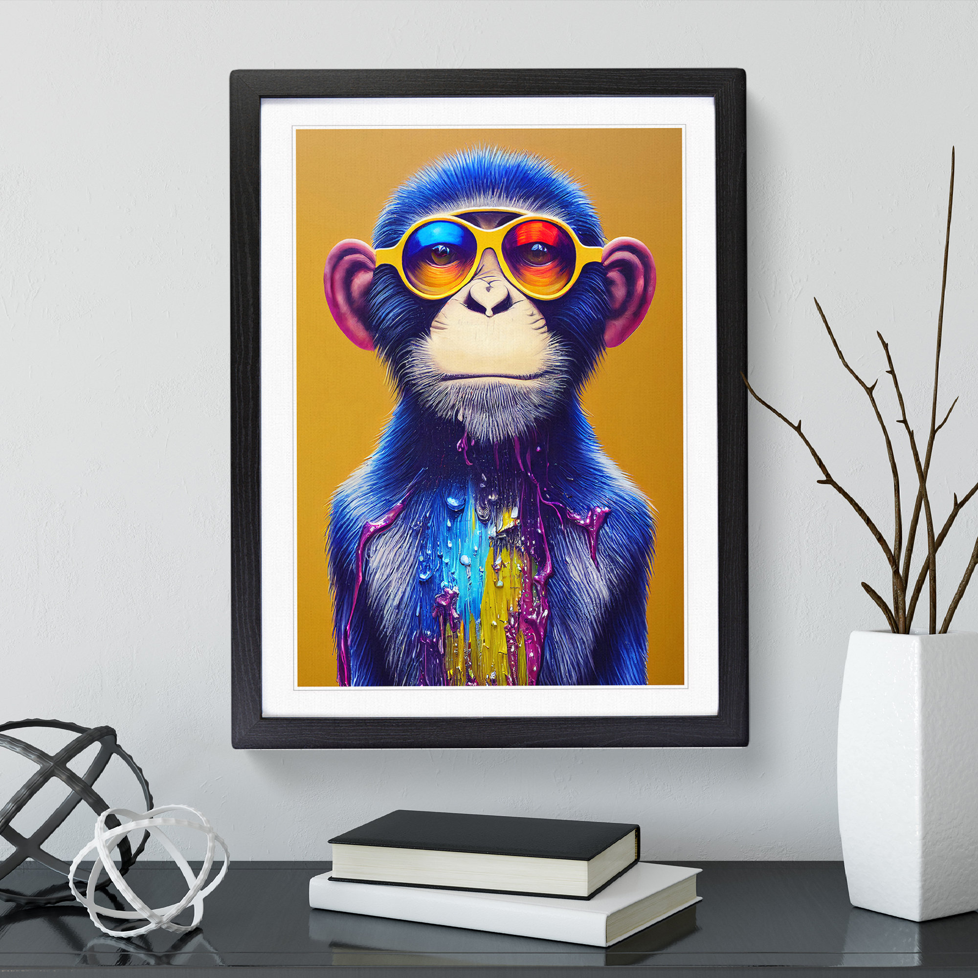 Happy Larry Paint Drip Monkey No.4 | Wayfair.ie