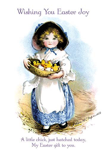 Buyenlarge Wishing You Easter Joy by Ellen H. Clapsaddle Painting Print ...