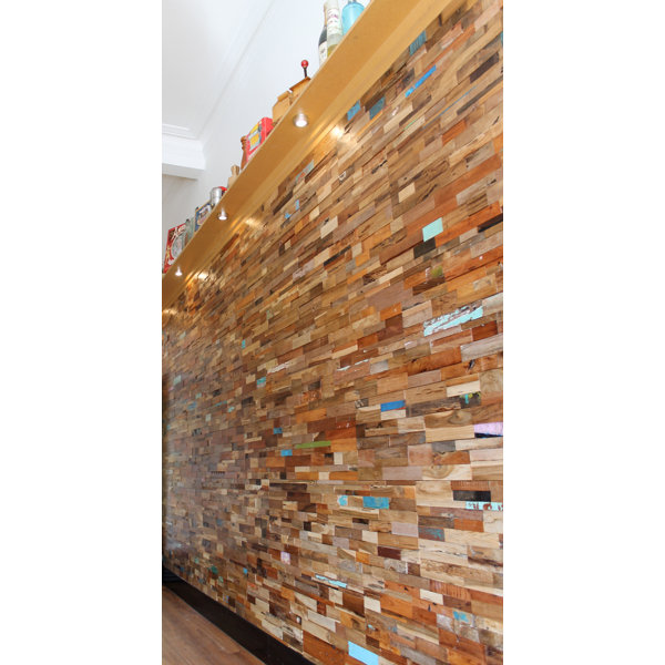Java Creations Matrix Reclaimed Engineered Wood Wall Paneling in Brown ...