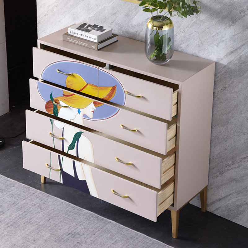 Dream cabinet Light luxury solid wood painted decorative locker | Wayfair