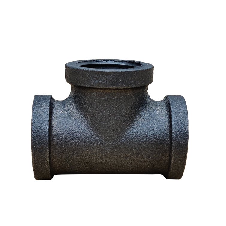 FixtureDisplays 1/2" Tee Black Pipe Elbow Cast Iron Connector ...