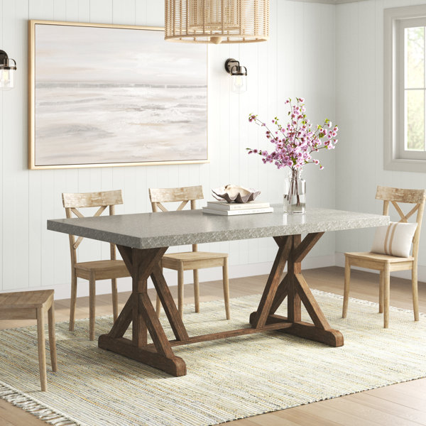 Sand & Stable Brooksville Solid Wood Base Dining Table & Reviews | Wayfair