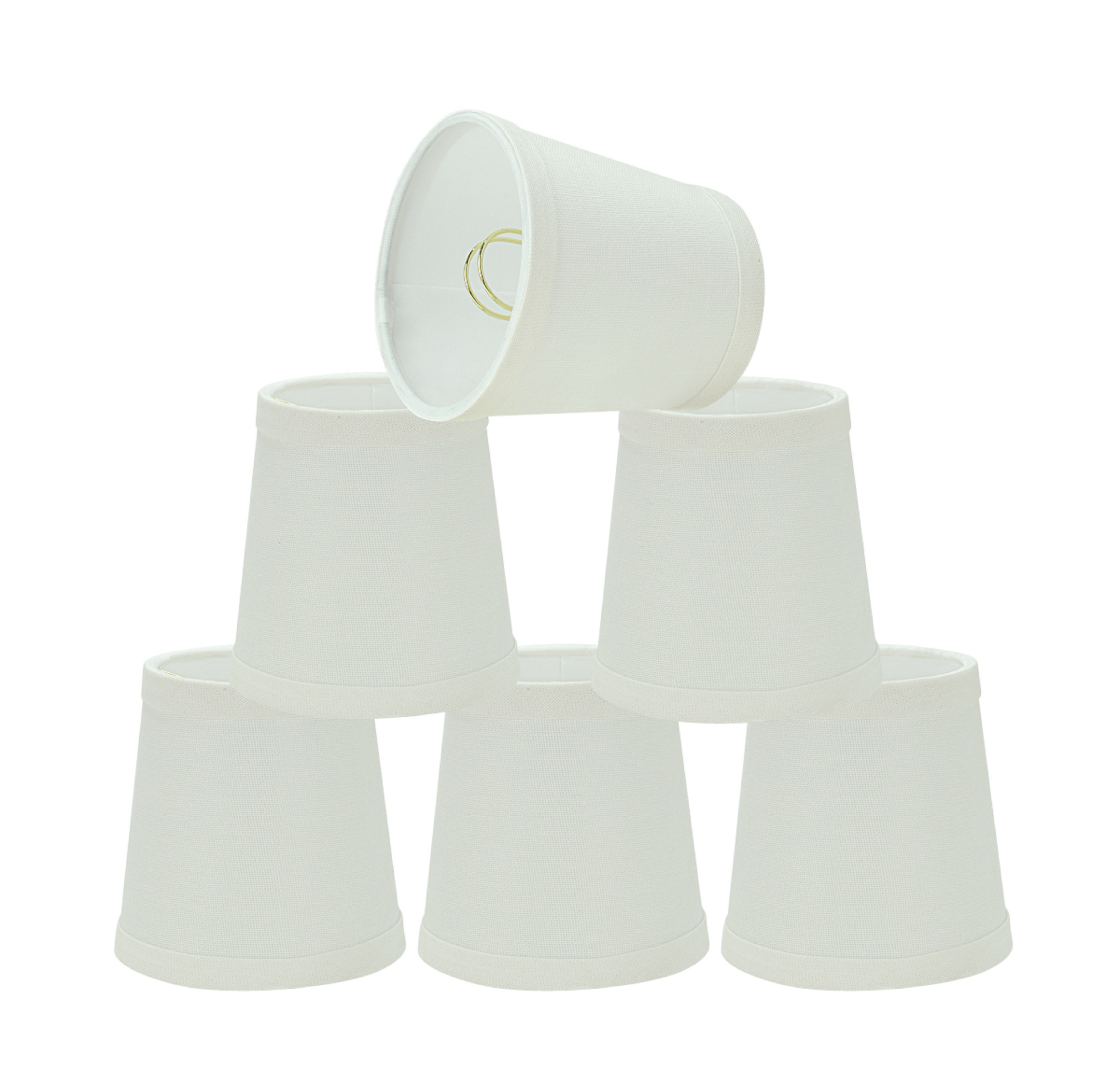 Lark Manor™ Analynn 3" H x 4" W Linen Empire Candelabra Shade ( Clip On ...
