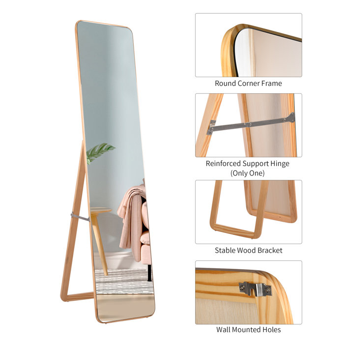 Latitude Run® Rectangle Solid Wood Mirror & Reviews | Wayfair