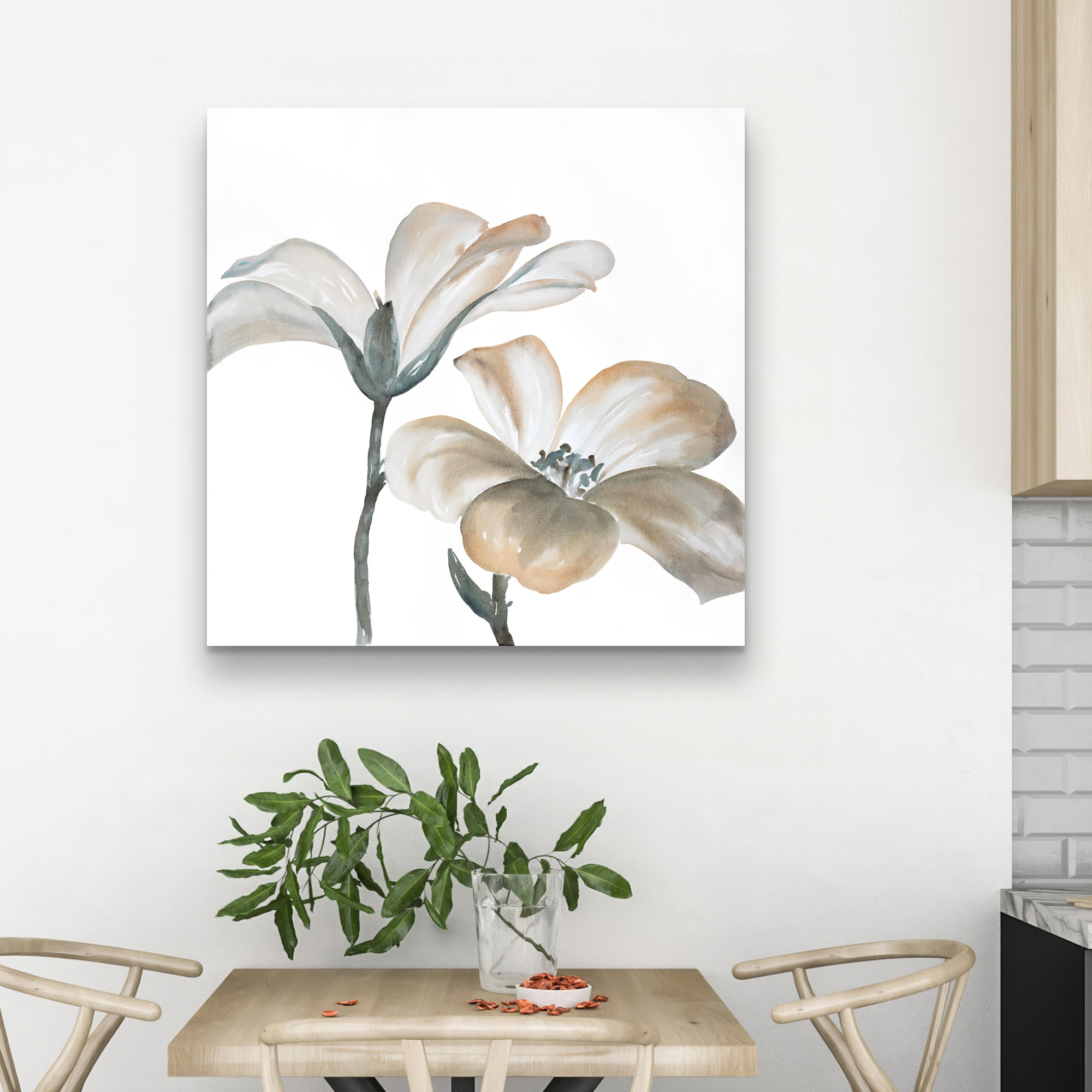 Begin Edition International Inc. Beautiful desaturated flowers - 32"x32 ...