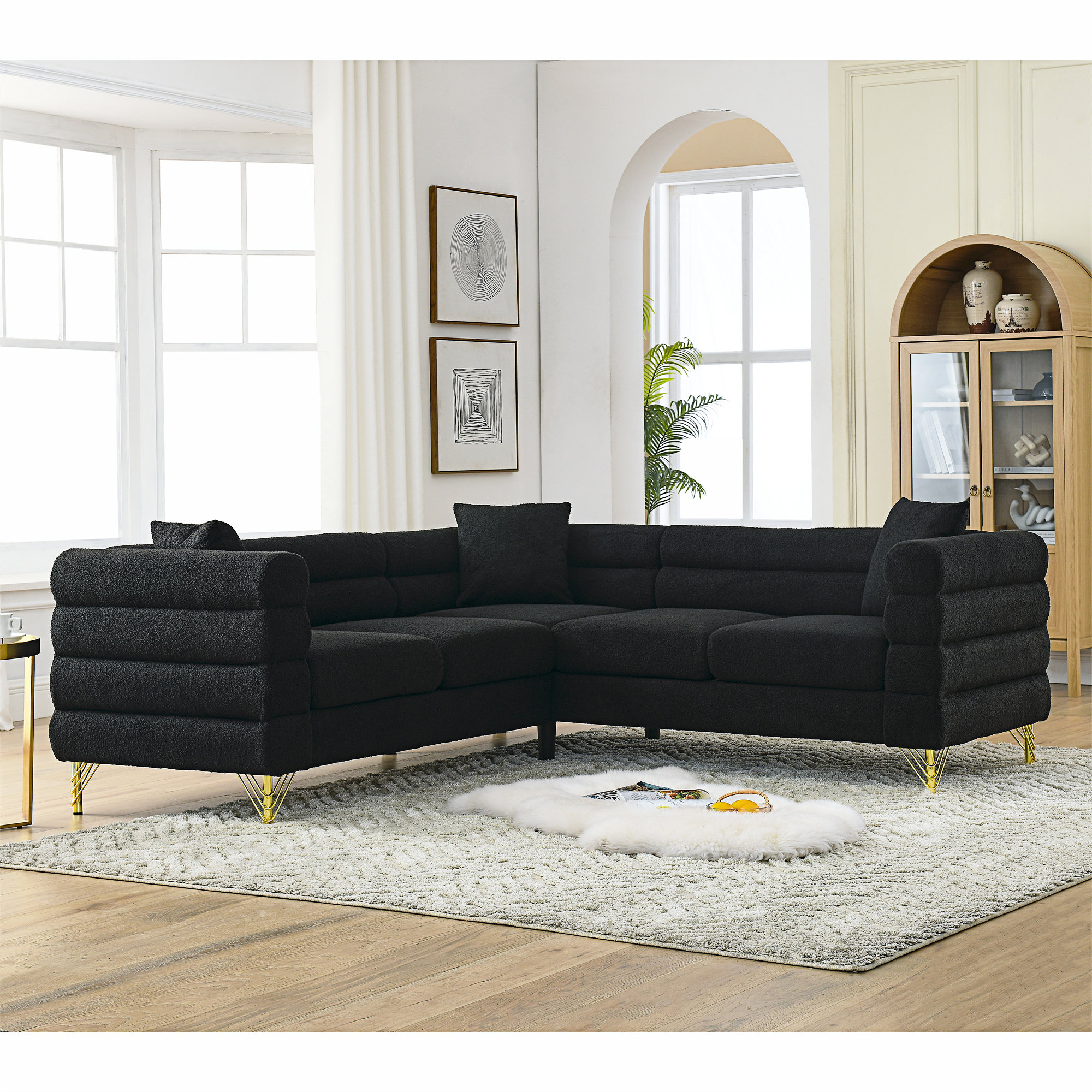 Orren Ellis 81.5-Inch Oversized Corner Sofa | Wayfair