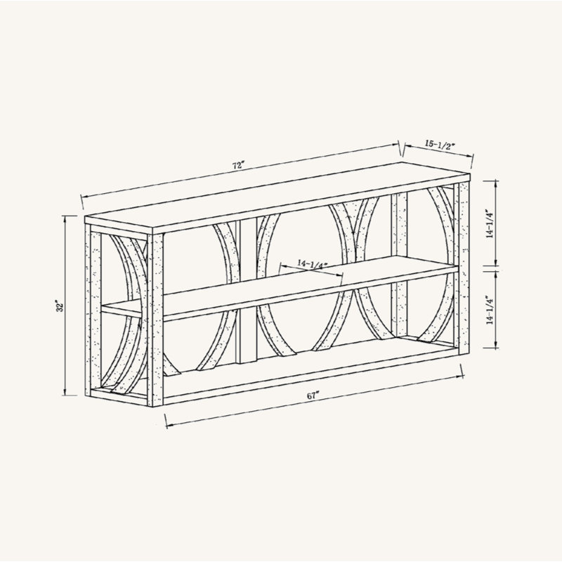 Latitude Run® Veverly 72'' Console Table | Wayfair