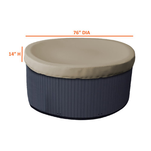 Covers & All Heavy-Duty Outdoor Waterproof Round Hot Tub Cover, Patio ...