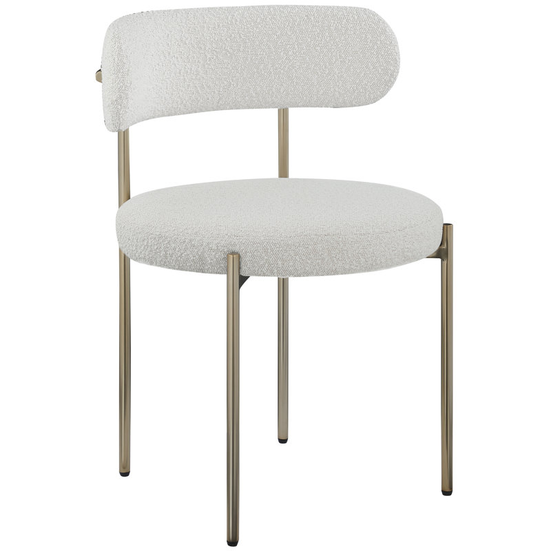 AllModern Sherwood Solid Back Boucle Side Chair & Reviews | Wayfair