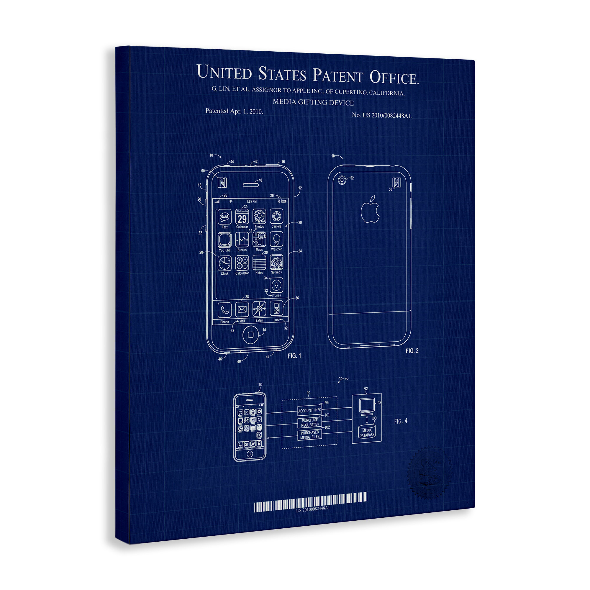 Williston Forge Cell Phone Blueprint Canvas Wall Art by Karl Hronek ...