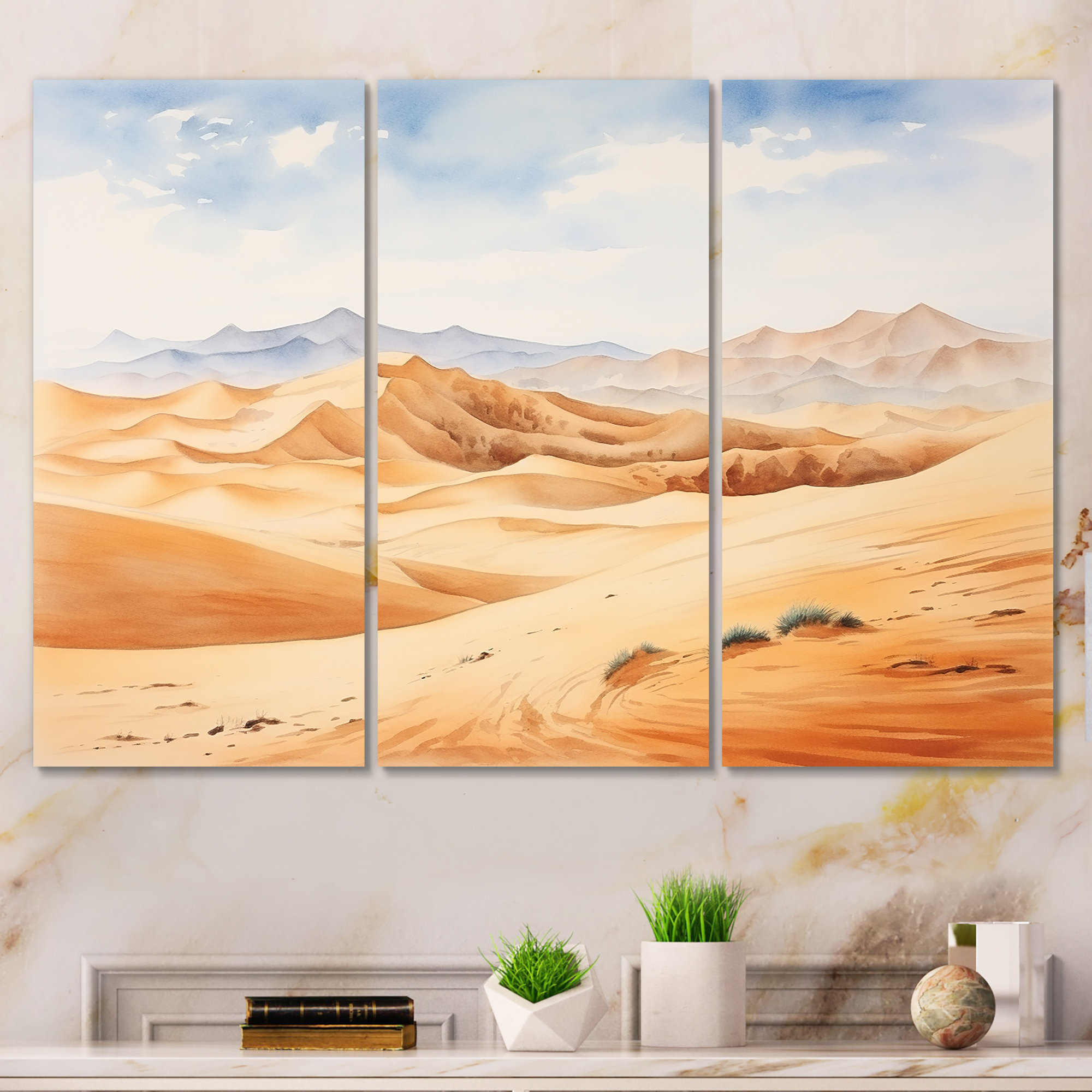 Loon Peak® Desert Sand Dunes Landscape In Africa III - Desert Wall Art ...