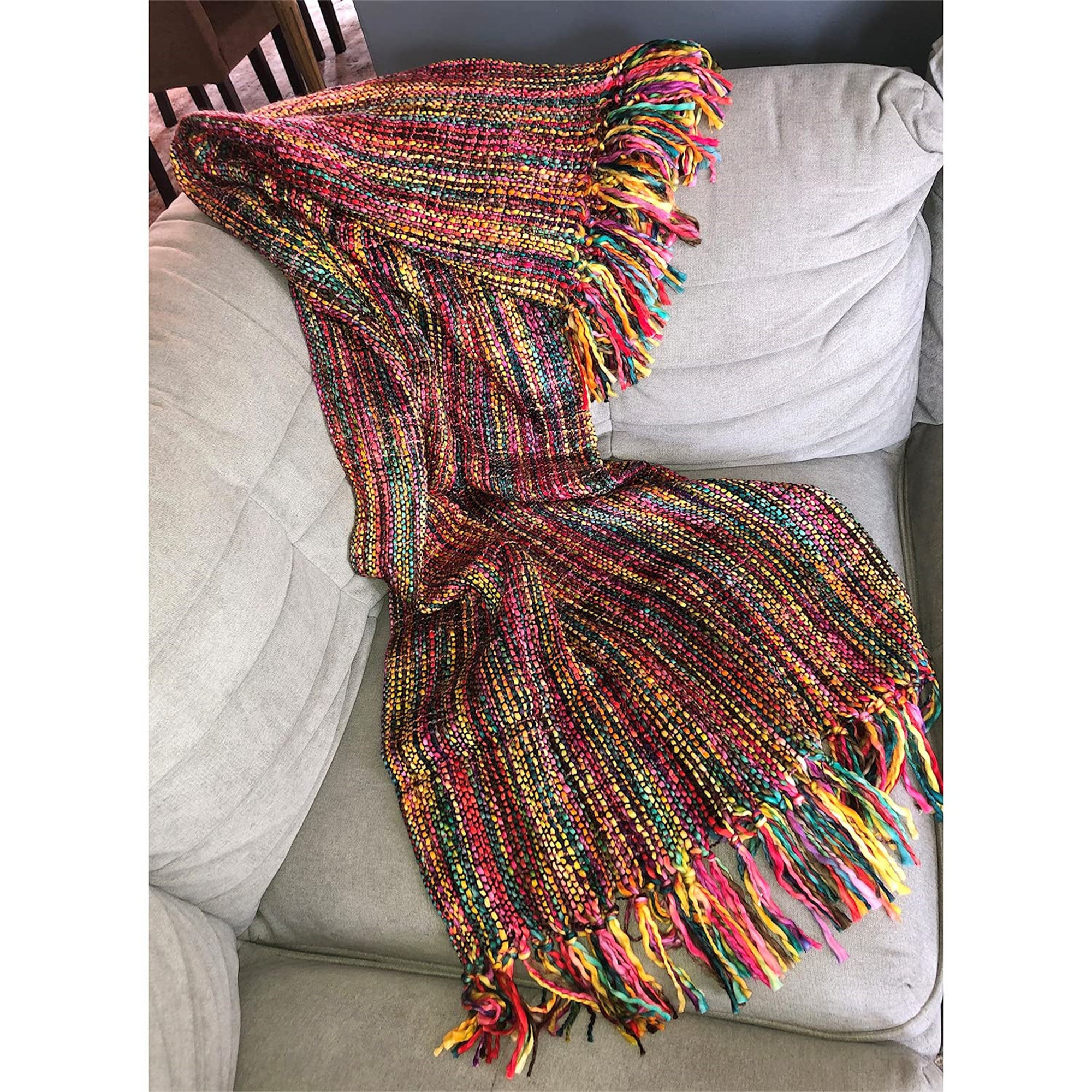 Wendes Kem Chunky Knit Synthetic Throw | Wayfair