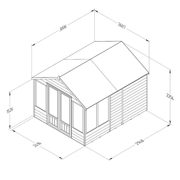 Forest Garden 8 x 10 Ft. Summer House | Wayfair.co.uk