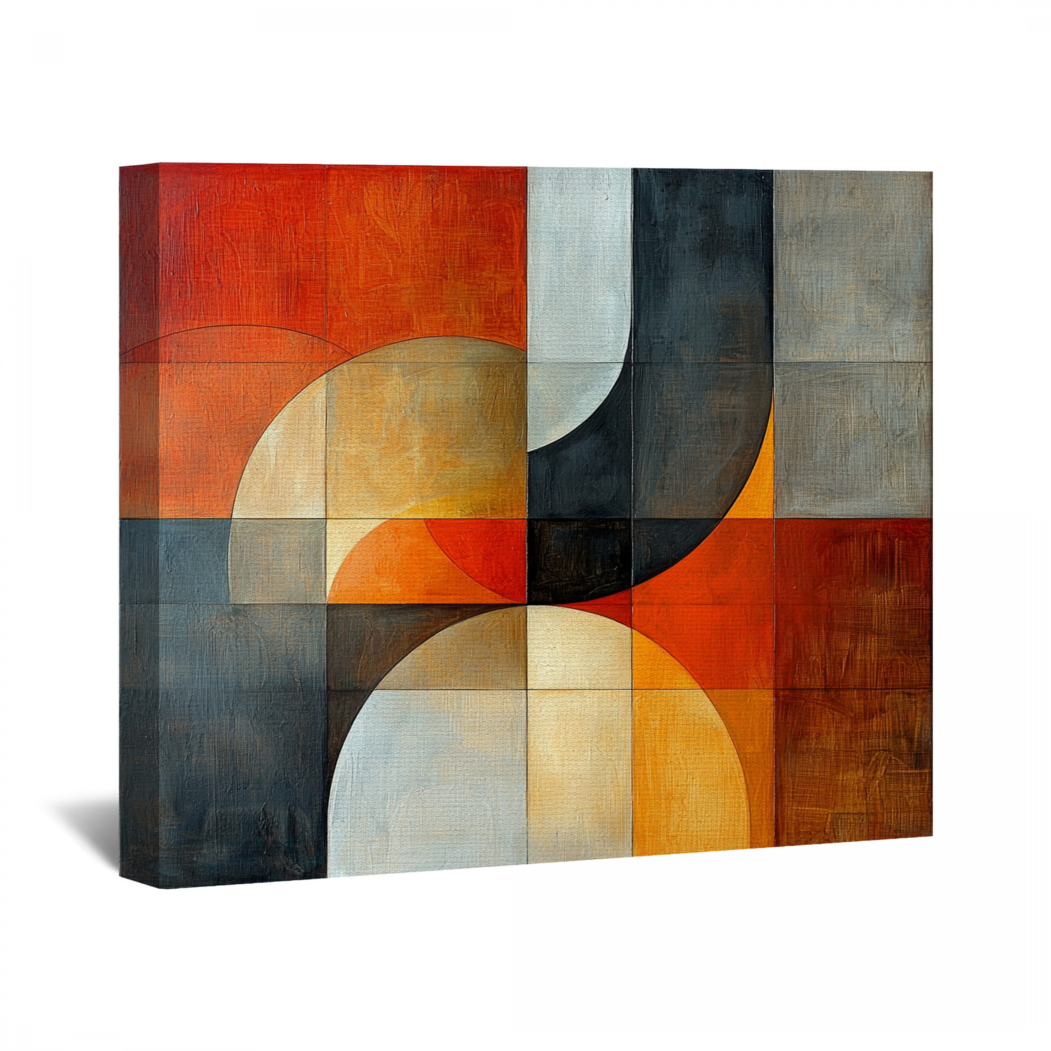 George Oliver Geometric Pattern Canvas Wrap - Abstract Wall Decor | Wayfair