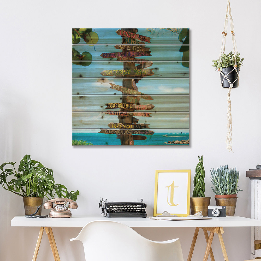 Dovecove " Key West Directional Sign IV " | Wayfair