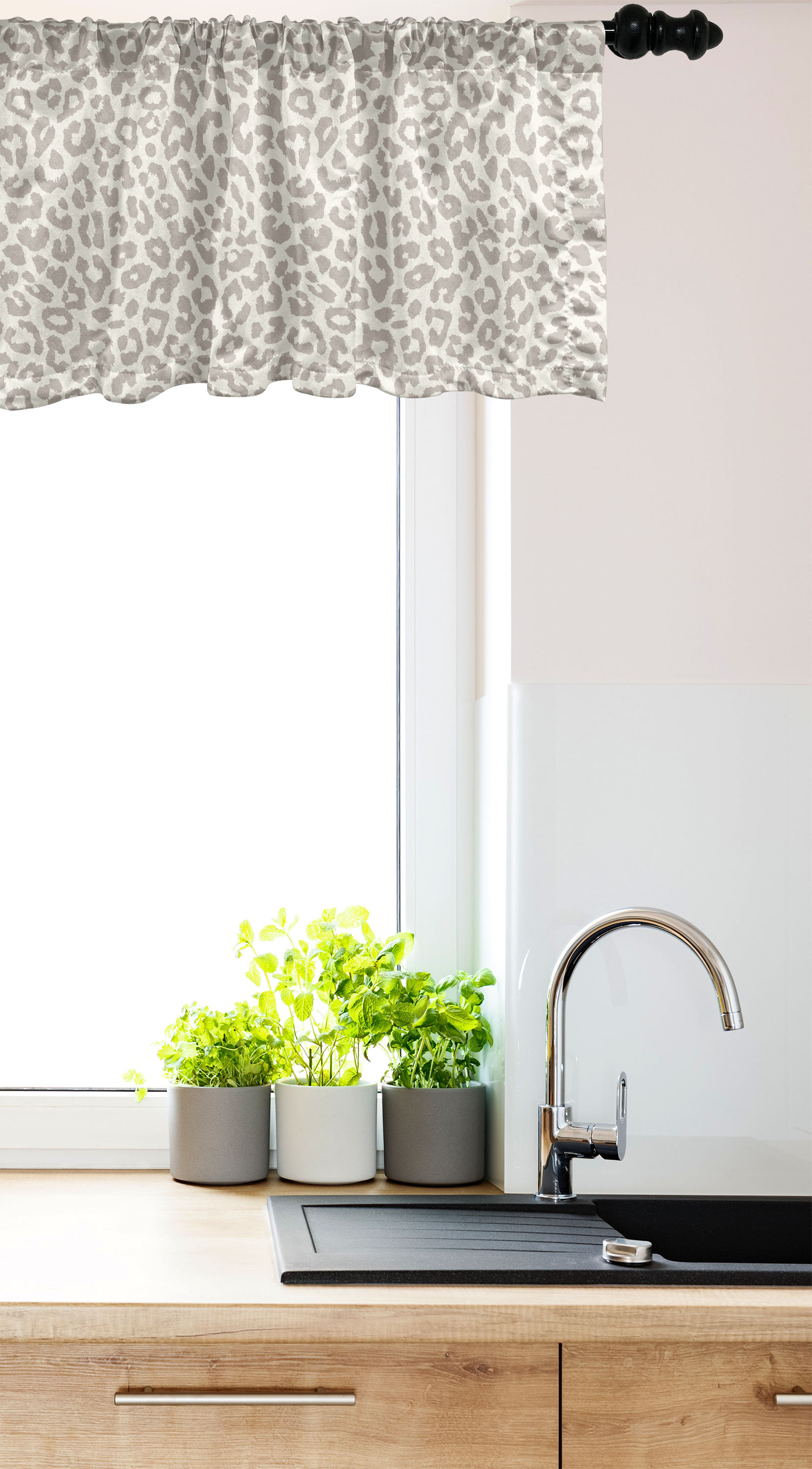 Ambesonne Leopard Valance Pack of 2 Skin Print Wildlife 94594 | Wayfair