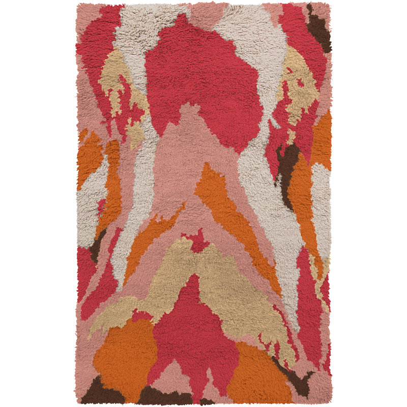 Orren Ellis Leora Wool Abstract Indoor Rug & Reviews | Wayfair