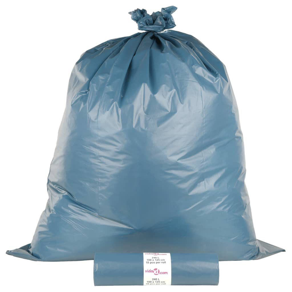 Vidaxl Bin Bags 100 Pcs Blue 63.4 Gal | Wayfair