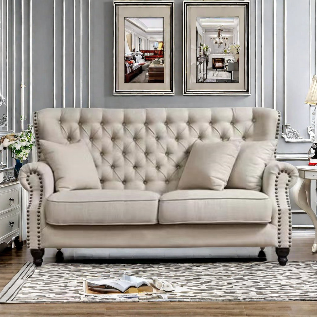 Lifton Light Luxury American Living Room Sofa 59.84'' Loveseat | Wayfair
