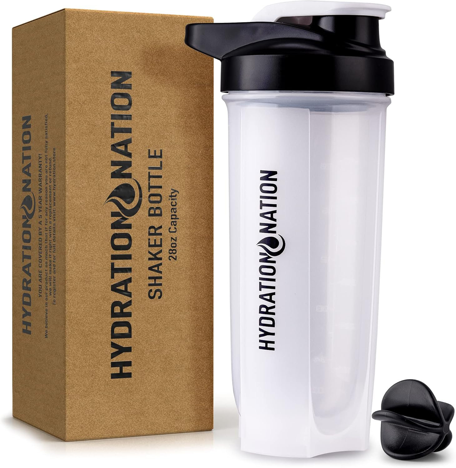 Zulay Kitchen Protein Shaker Bottle 28oz - Shaker Bottles For Protein ...