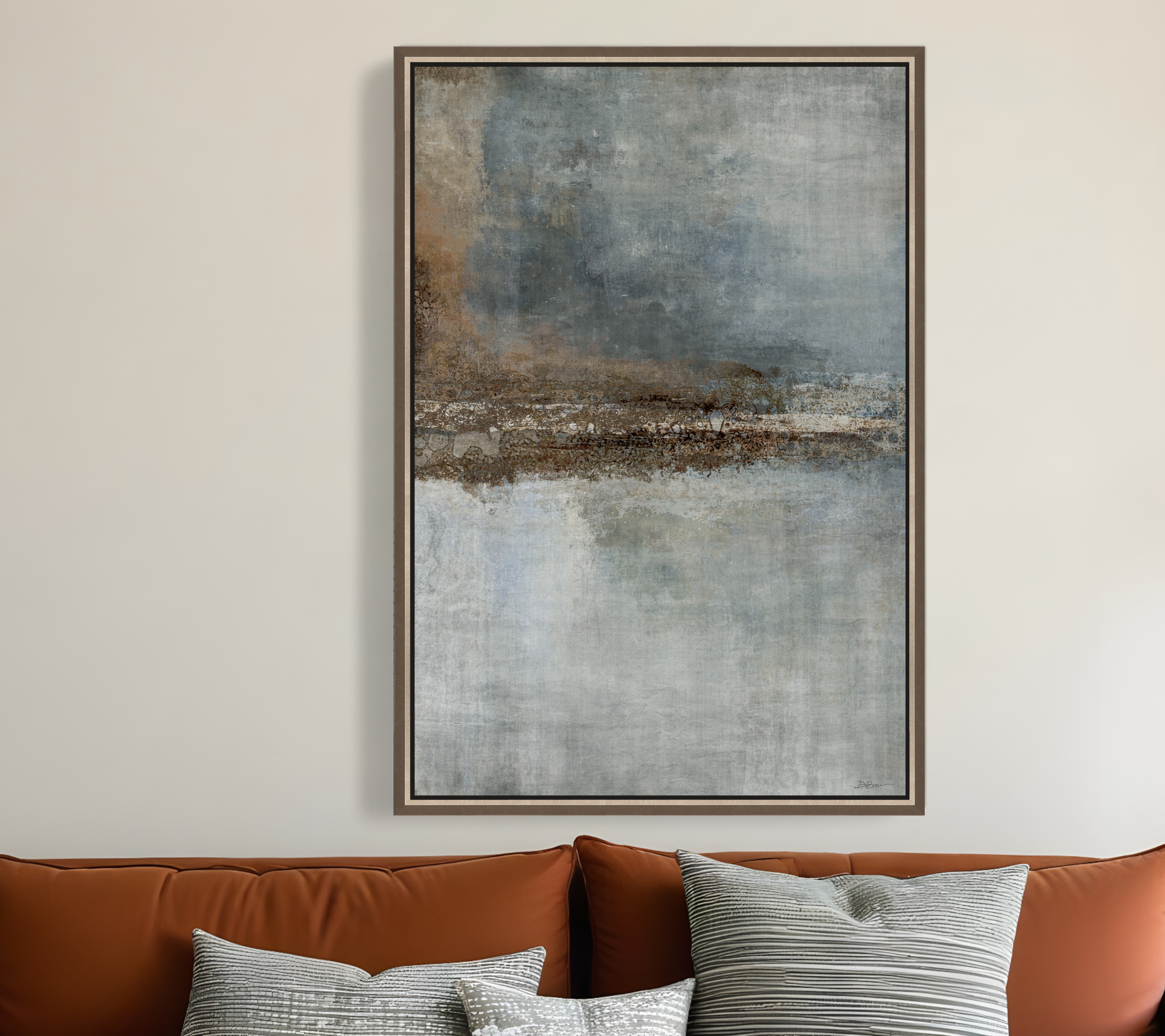 HomeRoots Wednesday Silver Floater Frame Print Wall Art | Wayfair