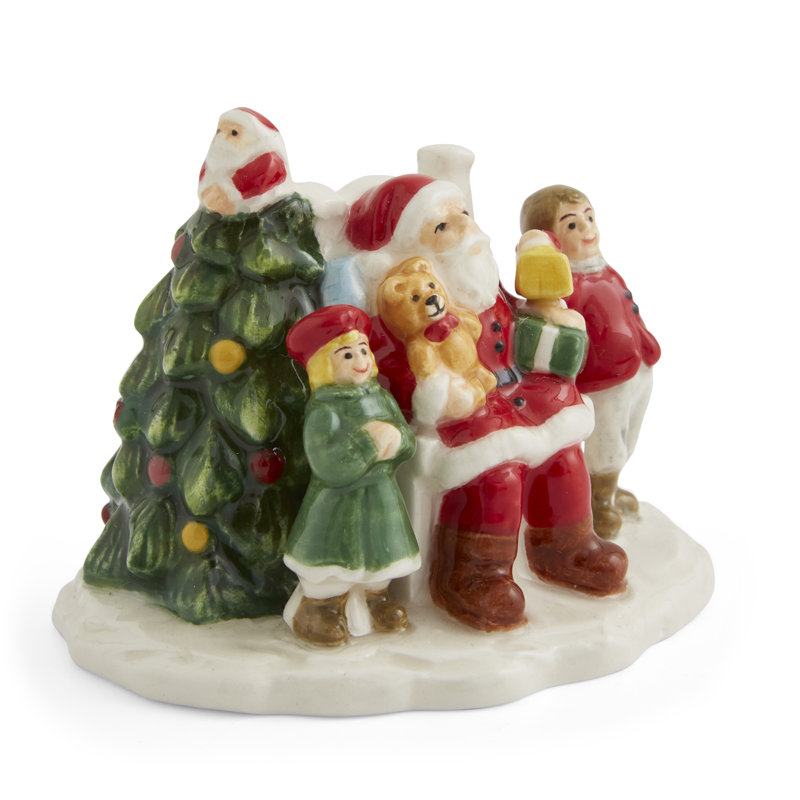 Spode Christmas Tree Village Santa W/Children 2.5" & Reviews | Perigold