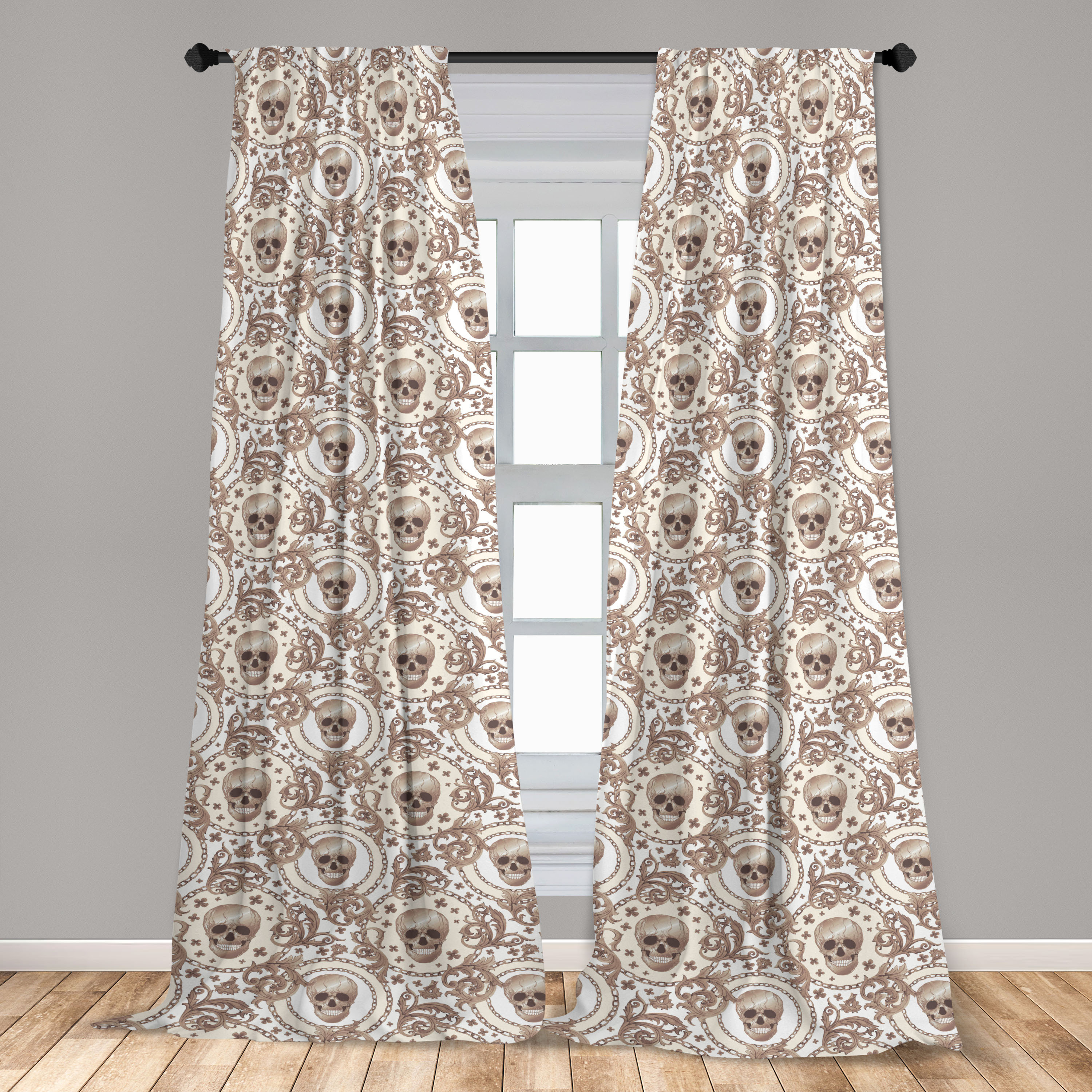 East Urban Home Johntae Microfiber Semi-Sheer Curtain Pair | Wayfair
