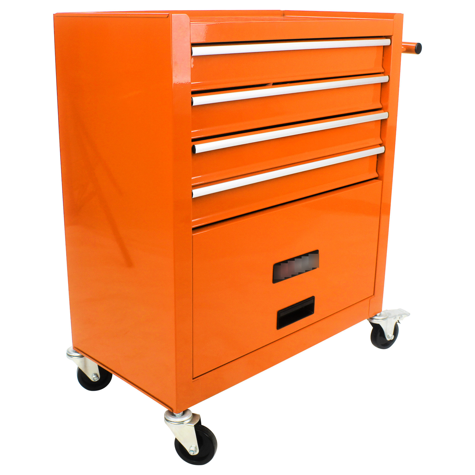 Latitude Run® 4 Drawers Multifunctional Cart In Blue. Strong Steel ...