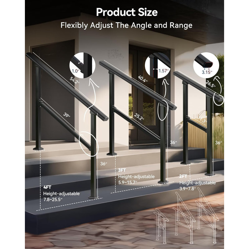Hoomic Outdoor Handrail | Wayfair