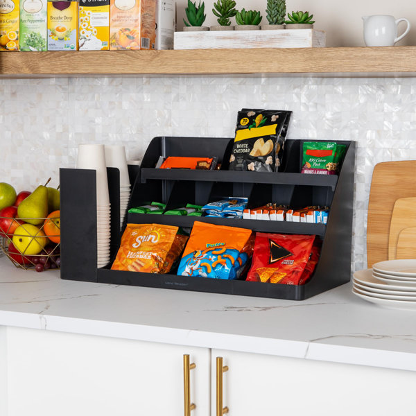 Mind Reader Cup and Condiment Station, Countertop Organizer, Coffee Bar ...