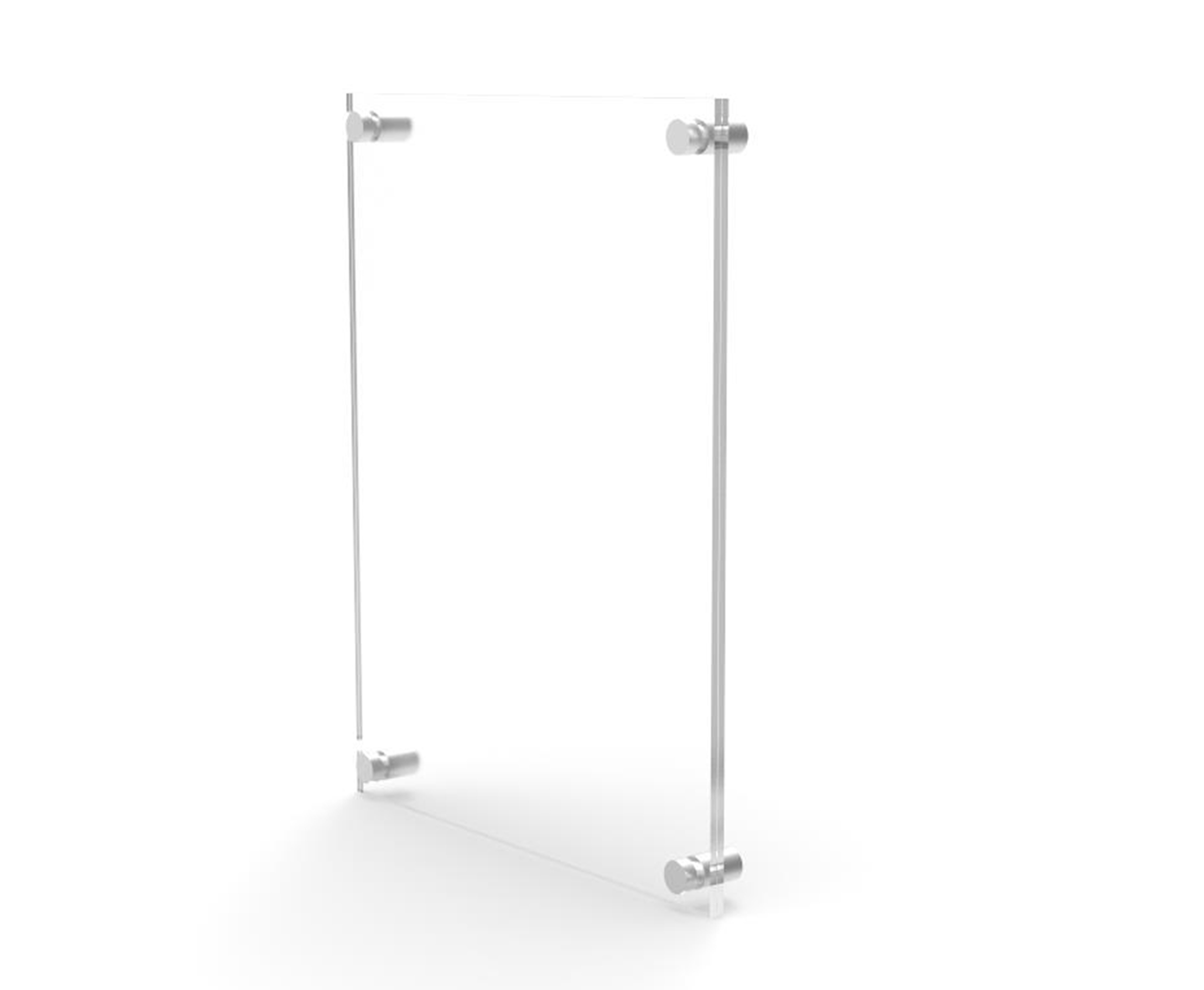 FixtureDisplays Ensemble de 2 affiches murales en acrylique transparent ...